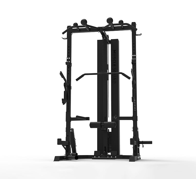 Phase 2 Quarter Squat Rack with Pin-Loaded Pulley | MuscleSquad
