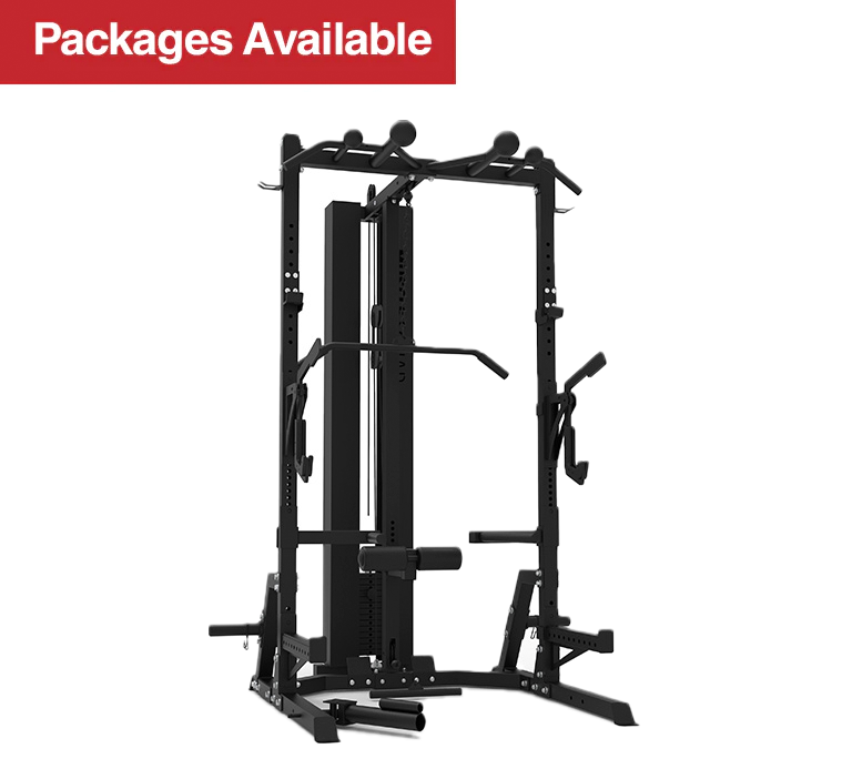 Phase 2 Quarter Squat Rack with Pin-Loaded Pulley | MuscleSquad